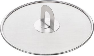 BESTONZON Edelstahl Spritzschutz F&uuml;r Pfannen 21 Cm - Effektiver Fettschutz Anti-&Ouml;l Spritzschutz Und &Uuml;berkochschutz F&uuml;r Sichere Kochanwendungen in K&uuml;che Und Rest