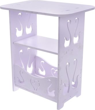 Artibetter Kleiner Nachttisch mit Stauraum und Ablage Moderner Beistelltisch f&uuml;r Schlafzimmer und Wohnzimmer Platzsparender Schmaler Endtisch f&uuml;r Kleine R&auml;ume We