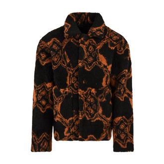 Daily Paper Clothing Burned Shield Fur Jacket - - Sport - Herren - Mehrfarbig - M