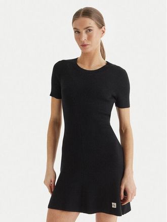 Calvin Klein Jeans Strickkleid LV047F325G Schwarz Slim Fit