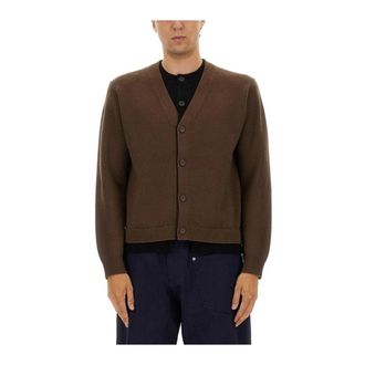 J.W.Anderson Contrast Layered Cardigan - - Knitwear - Herren - Braun - L