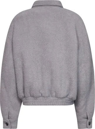 Giuseppe Di Morabito Textured Fabric Bomber Jacket - Grey