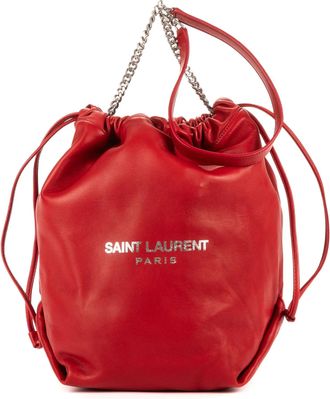 Saint Laurent Beuteltaschen - Teddy Bucket - Gr. unisize - in Rot - f&uuml;r Damen