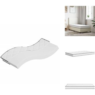 vidaXL Matratze Schaumstoff Mittelweich 90x190 cm - Matratze - Schaumstoffmatratze - Federfreie Matratze - Einzelbettmtratze - Medium H&auml;rte