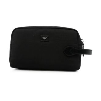 Emporio Armani Logo Kosmetiktasche - - Bags - Herren - Schwarzk - ONE SIZE