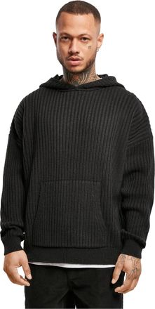 Urban Classics Herren Knitted Hoody Kapuzenpullover, Black, 3XL