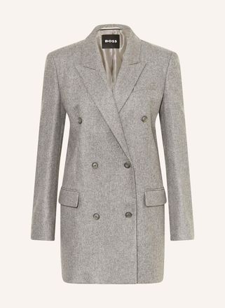 HUGO BOSS Longblazer Jukana Aus Flanell grau