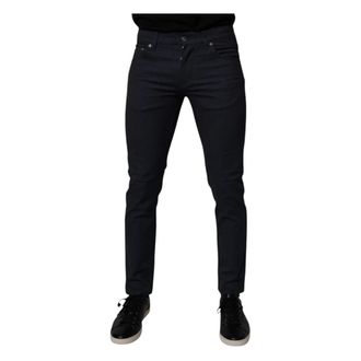 Dolce & Gabbana Dunkelblaue Stretch Skinny Denim Jeans - - Jeans - Herren - Blau - S