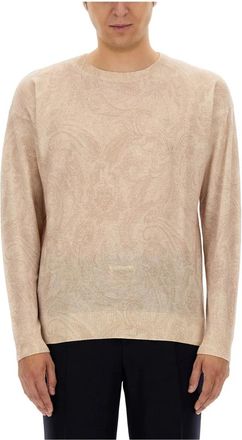 Etro Homme, Pulls, Beige, Taille: S MRW Knitted C-Neck