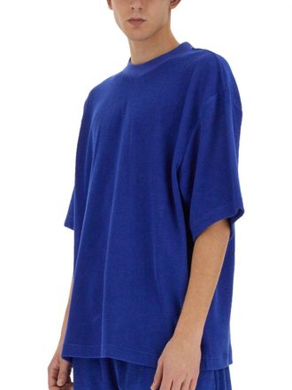 Burberry Oversized Cotton T-Shirt - Blue