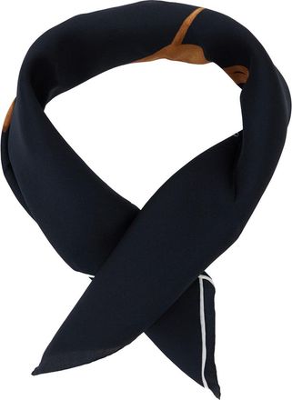 Lauren Ralph Lauren Dog Motif Scarf - Blue