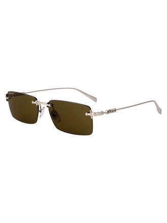 Gucci GG1941S Metal Rectangle Sunglasses - Silver