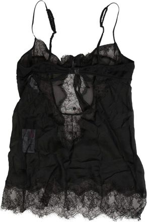 Dolce & Gabbana Femme, Tops, Noir, Taille: 40 FR Top Avec Soutien-Gorge