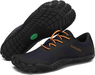 Saguaro Barfußschuhe Herren Traillaufschuhe Männer Atmungsaktiv Fitnessschuhe Damen Outdoor Schnell Trocknend Wassersport Barfuss Schuhe Schwarzblau 48 EU