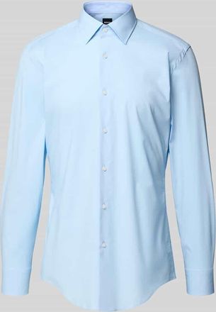 HUGO BOSS Slim Fit Businesshemd aus Baumwoll-Mix Modell H-HANK