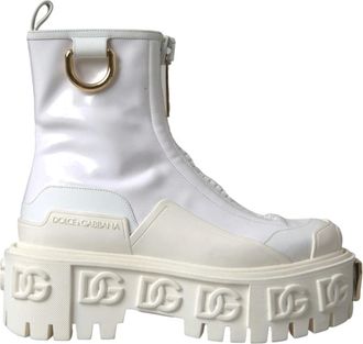 Dolce & Gabbana Femme, Chaussures, Blanc, Taille: 38 EU Bottines