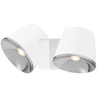 Leds - C4 Leds-c4 - Drone - Applique / Plafonnier led Int&eacute;gr&eacute;e Chrome, Blanc