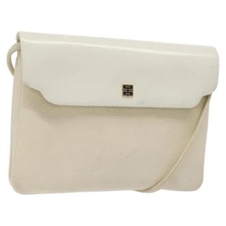 Givenchy Pre-owned Leder Schultertasche - - Pre-owned - Damen - Wei&szlig; - ONE SIZE