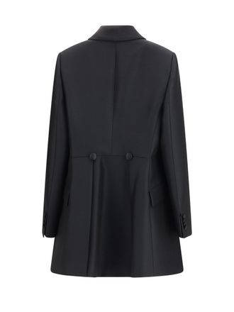 Dior Womens Jacket Silk-Blend Black