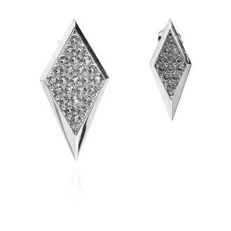 Versace Femme, Accessoires, Gris, Taille: ONE Size Boucles doreilles Medusa en cristal