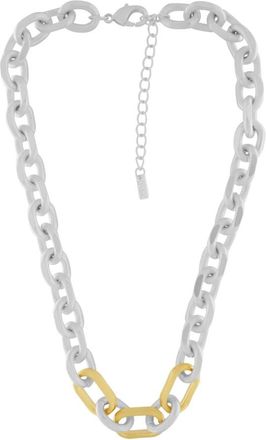 Dansk Copenhagen Tula In:store Collier court ovale bicolore - Femme - Accessoires - Gris - Taille: ONE Size