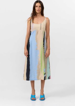 Suite13lab Damen vegan Kleid Saja Print Ones Multicolour