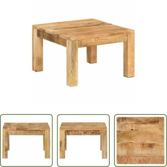 vidaXL Massivholz Couchtisch - Couchtisch 55x55x35 cm Massivholz Mango