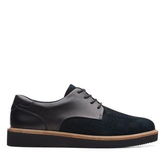 Clarks Baille Schnürschuhe aus Leder, Standard-Passform, Größe 39, Schwarz, Schwarz, 39.5 EU