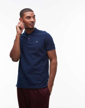 Tommy Jeans Essential - Polo ajust&eacute; - Bleu marine