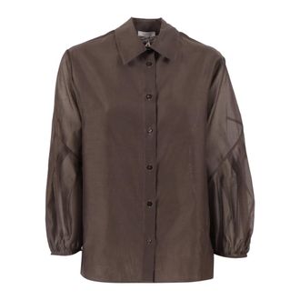 PESERICO Femme, Blouses et Chemises, Brun, Taille: 32 FR Blusa