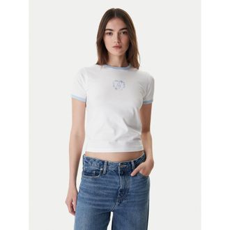 Guess T-Shirt W6RI16 J1314 Wei&szlig; Regular Fit