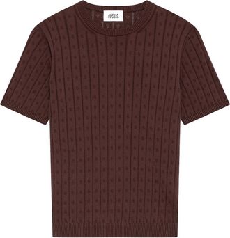 Alpha Studio Homme, Tops, Brun, Taille: L Girocollo Fantasy Cotton