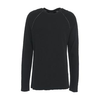 Thom Krom Schwarzer Strickpullover mit Einzigartigen Nahtdetails - - Knitwear - Herren - Schwarzk - S