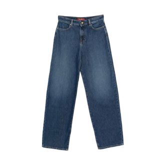 Max Mara Femme, Jeans, Bleu, Taille: 32 FR Palude Baggy Jeans