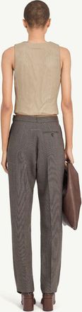 Maison Margiela High-Waisted Wool Trousers - Grey