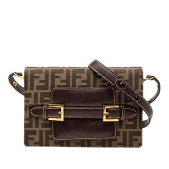 Fendi Pre-owned Canvas Shoulder Bag - - Pre-owned - Damen - Braun - ONE SIZE