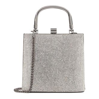 Kazar Kleine elegante Tasche verziert mit Cubic Zirkonia - - Bags - Damen - Grau - ONE SIZE
