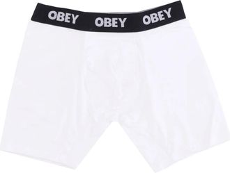 Obey Klassische Herren Boxershorts 2er Pack Wei&szlig; - - Underwear - Herren - Wei&szlig; - XL