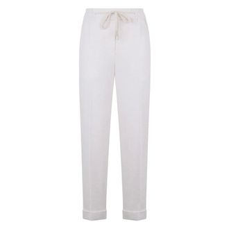 PESERICO Femme, Pantalons, Blanc, Taille: 44 FR Pantalons