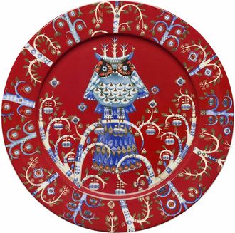 iittala 1013907 Taika Teller 27cm, rot, Porzellan