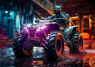 Calvendo Poster 42,0 x 29,7 cm Querformat Quad - Pr&auml;sentation der Zukunft| Bilder, Kunstdruck, Wandbild, Wanddeko, Prints ohne Rahmen