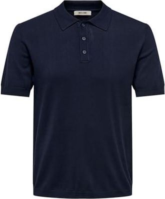 Only & Sons Onswyler Life Reg 14 SS Polo Knit Noos, Bleu Marine, XS Homme