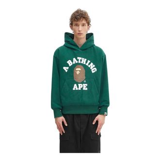 A Bathing Ape College Puffy Hoodie - - Sweatshirts & Hoodies - Herren - Gr&uuml;n - L