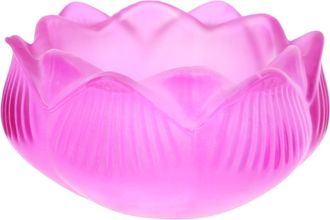 DOITOOL 2 Stück Lotus Glas Kerzenhalter Dekorativ Für Schreibtisch Und Tempel Farbig Handgefertigt Pflegeleicht