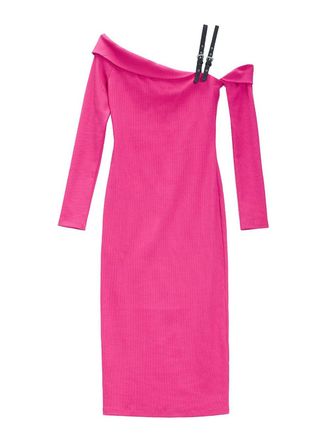 Versace Jeans Couture Robe Au Genou - Rose