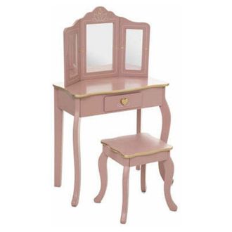 Atmosphera Coiffeuse & Tabouret Enfant Sissi 98cm Rose