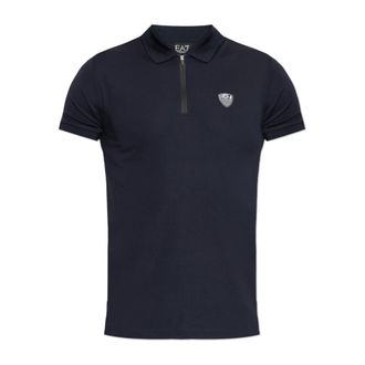 Emporio Armani Emporio Armani Ea7, Homme, Tops, Bleu, Taille: M Polo Premium Shield