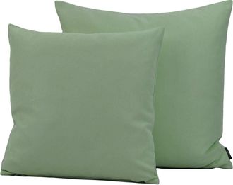 Albani Kissenhülle Monaco einfarbig 50x50cm eisgrün