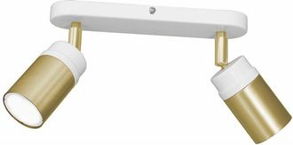 Licht-Erlebnisse Licht-erlebnisse - Deckenstrahler Metall 2-flammig GU10 schwenkbar b: 40 cm klein Deckenlampe