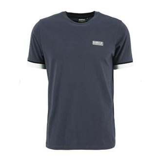 Barbour T-shirt &agrave; revers profond Evan - Gris temp&ecirc;te, Gris, XXL